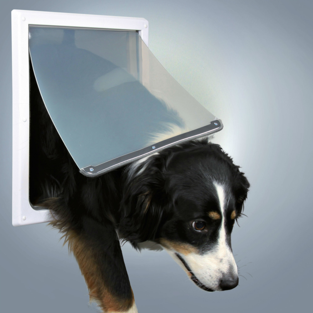Trixie Hundeklappe mit flexibler Kunststoffklappe 3877 von Trixie ...